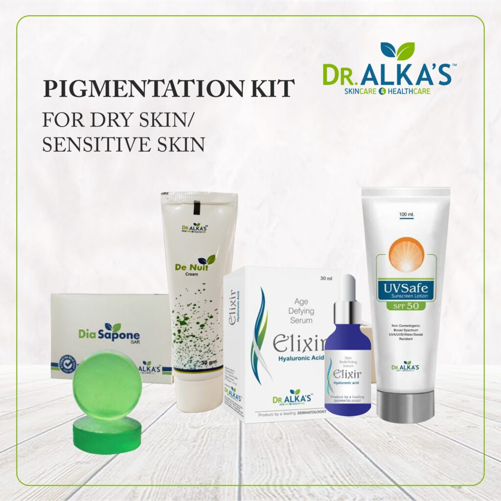 Pigmentation kit for dry skin/sensitive skin - Dr Alka India